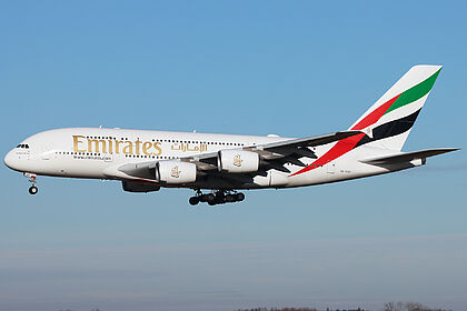 03. Nov 2024: Emirates EK32 (UAE1J) from London to Dubai