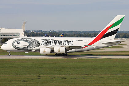 11. Jan 2024: Emirates EK185 (UAE185) from Dubai to Barcelona